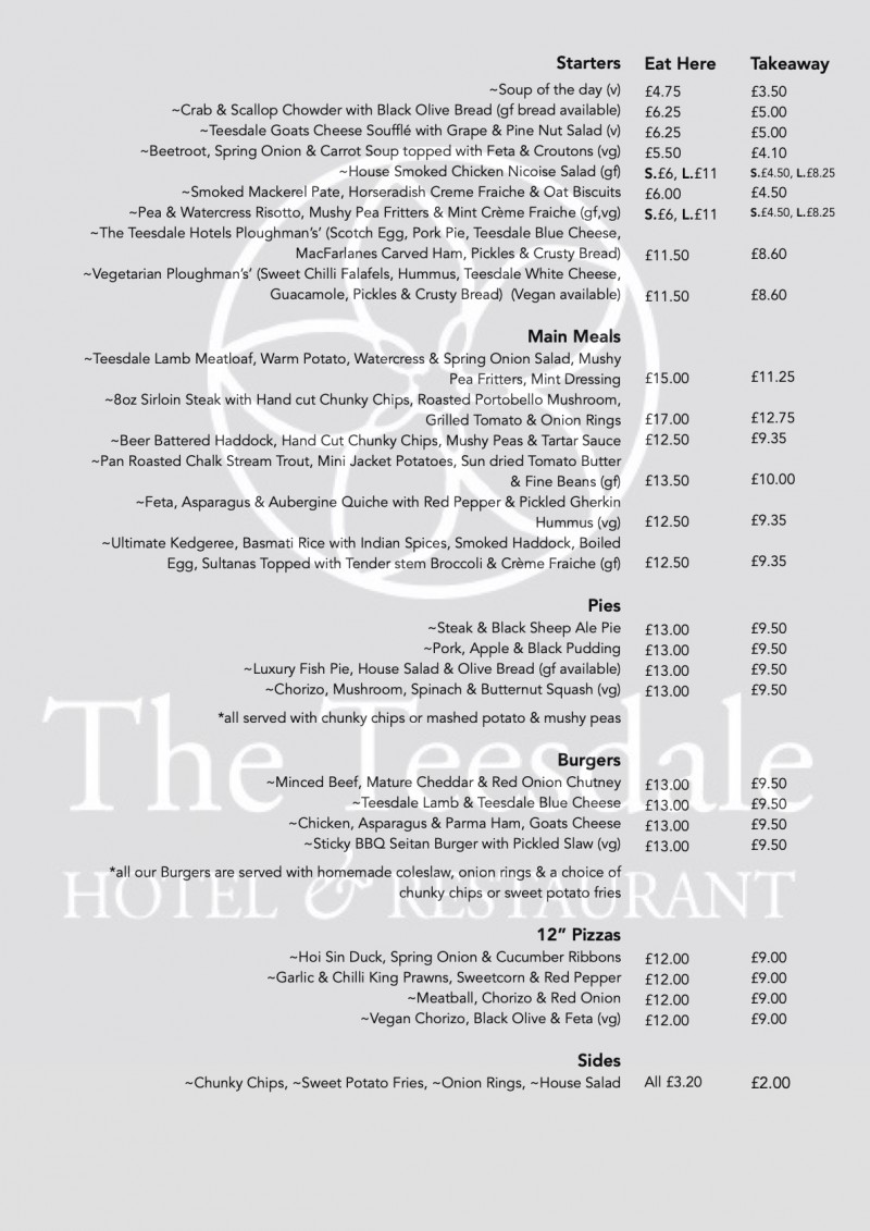 Menus in Upper Teesdale at Middleton in Teesdale near Barnard Castle. A ...